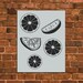 Citrus Fruit Stencil - Etsy