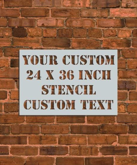 Custom Text Template Stencil - Etsy
