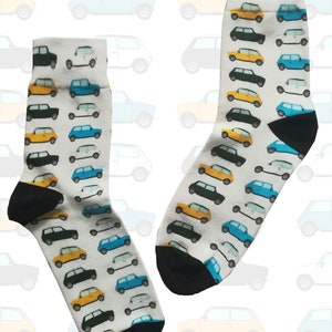 Classic Mini Coopers Cotton Socks, British Motoring Icon - Etsy