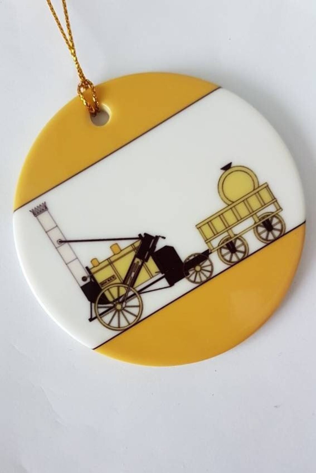 Stephenson's Rocket Steam Train Christmas Decoration, Ornament (bauble ...