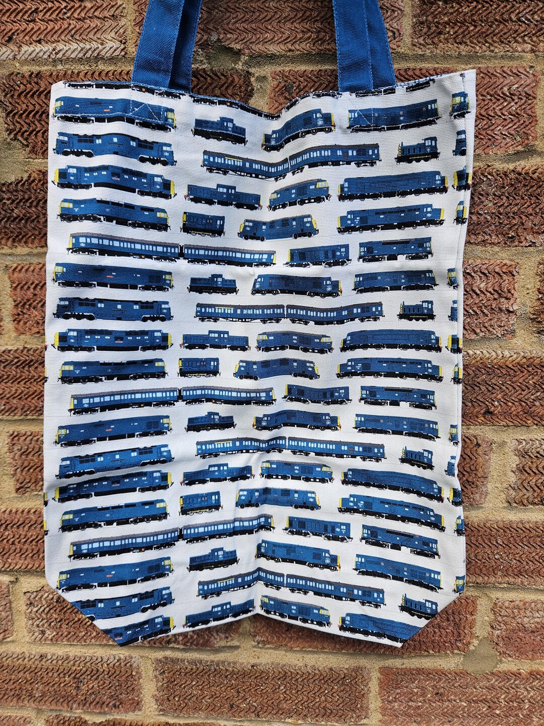 British Rail Blue Diesel Locomotives Trains Print - Cotton Tote Bag 35 ...
