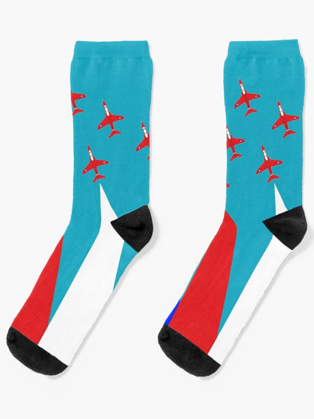 RAF Red Arrows Aerobatic Display Team Cotton Socks - Etsy