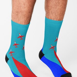 RAF Red Arrows Aerobatic Display Team Cotton Socks - Etsy