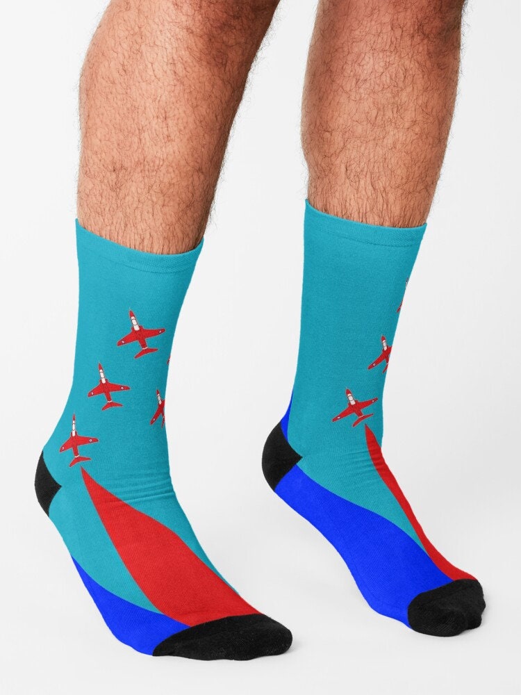 RAF Red Arrows Aerobatic Display Team Cotton Socks - Etsy