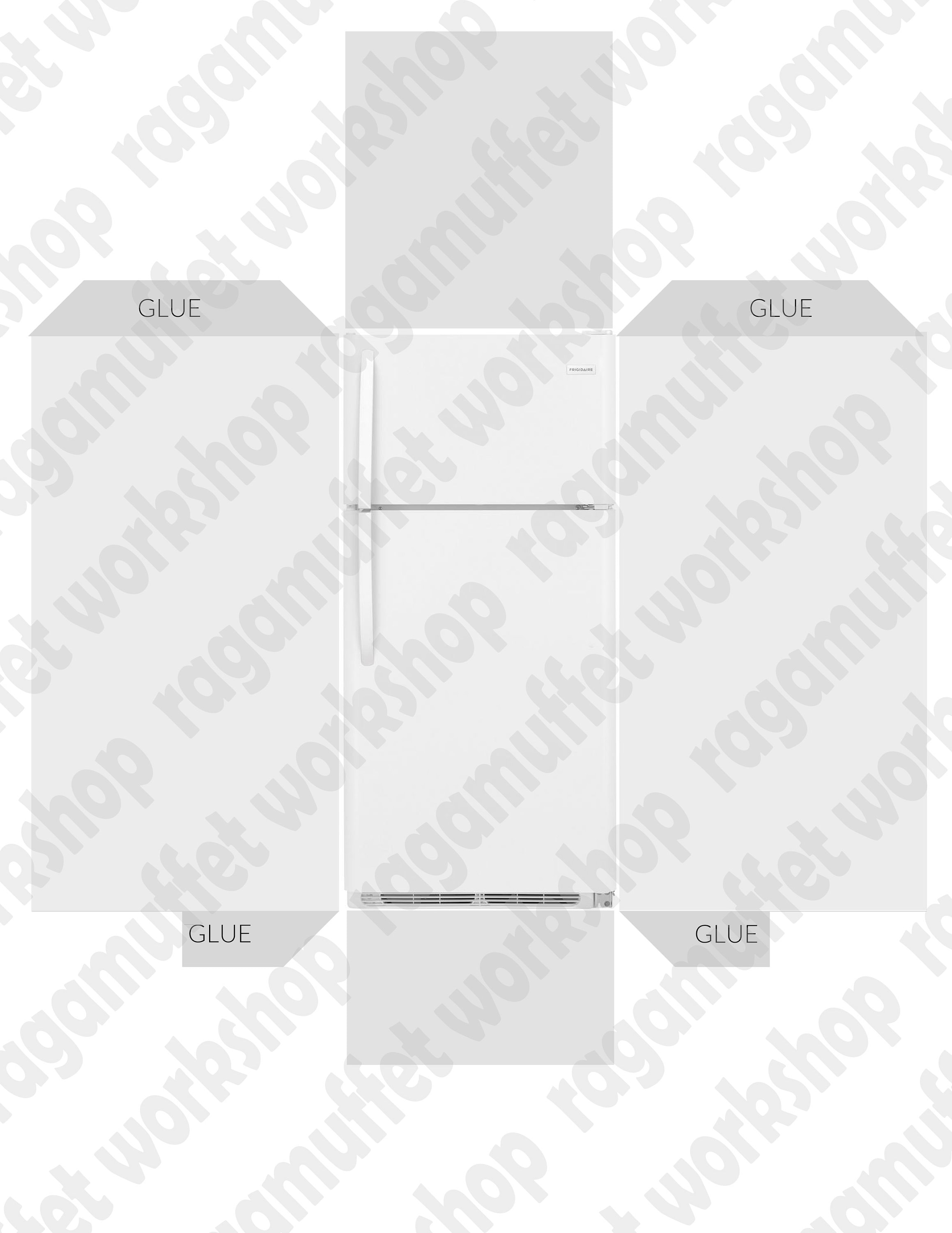 Doll House Refrigerator Printable - Etsy