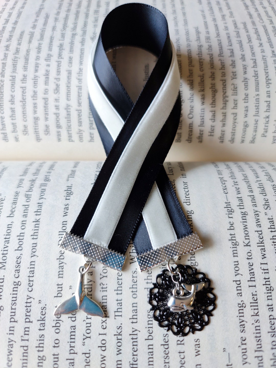 Orca Killer Whale Free Willy Inspired Ribbon Bookmark - Etsy