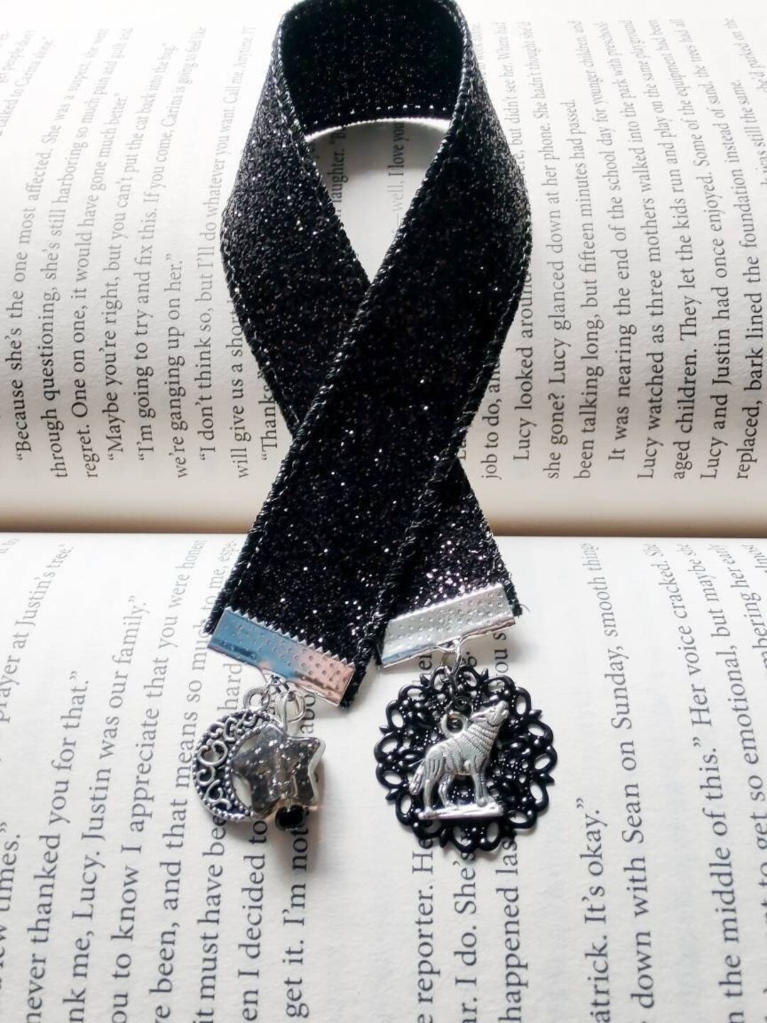 Werewolf Moon Fantasy Ribbon Bookmark Paranormal Wolf - Etsy