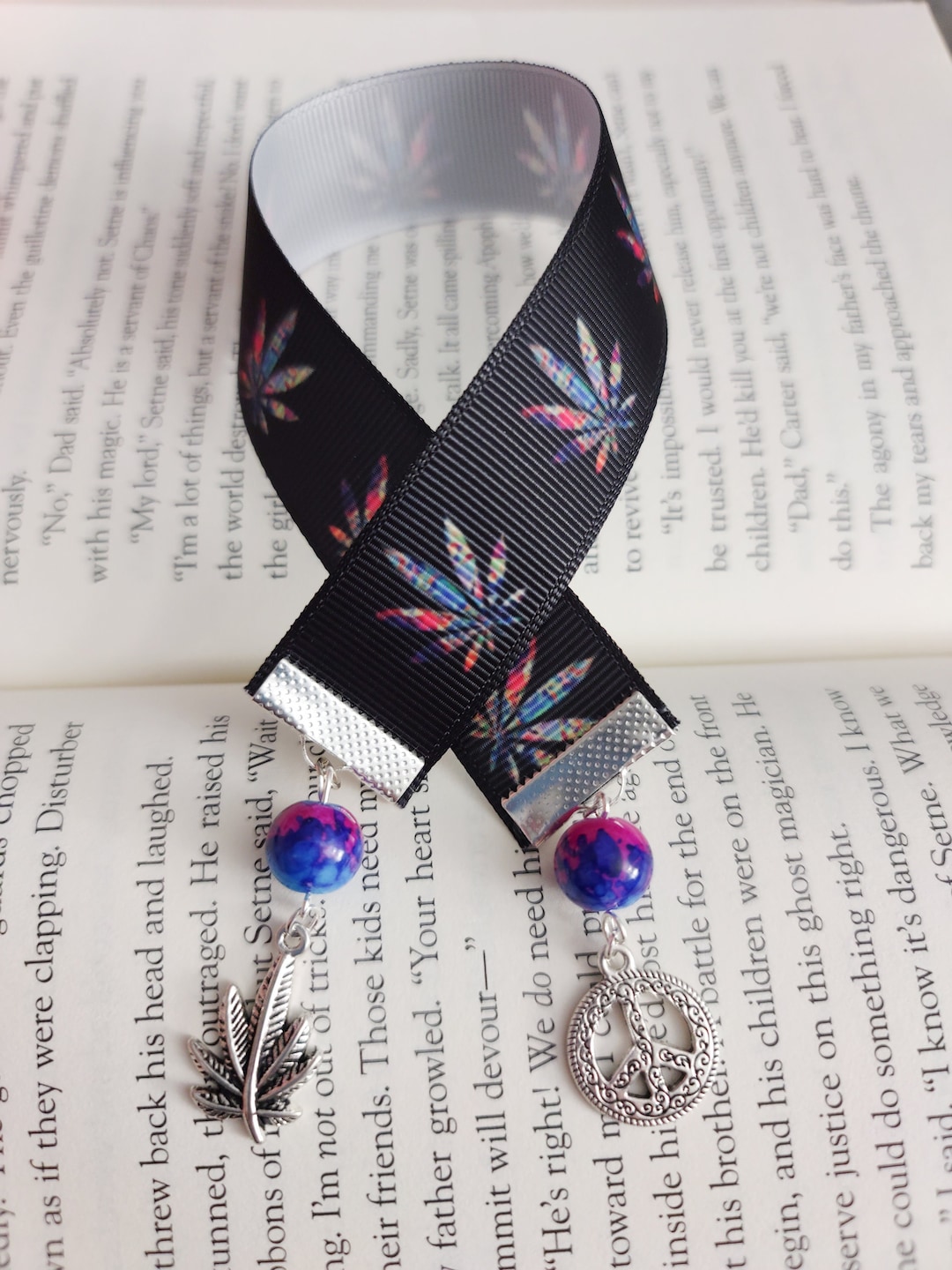 Peace and Love 420 Ribbon Bookmark - Etsy