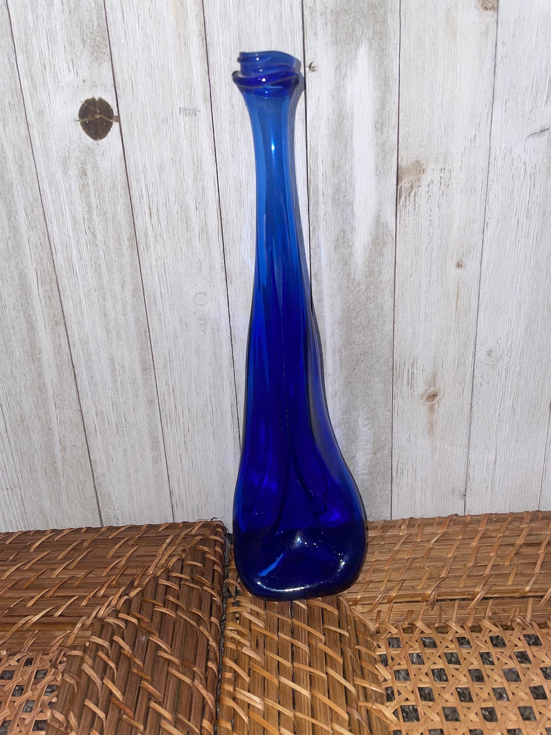 Royal Blue Funky Vase - Etsy