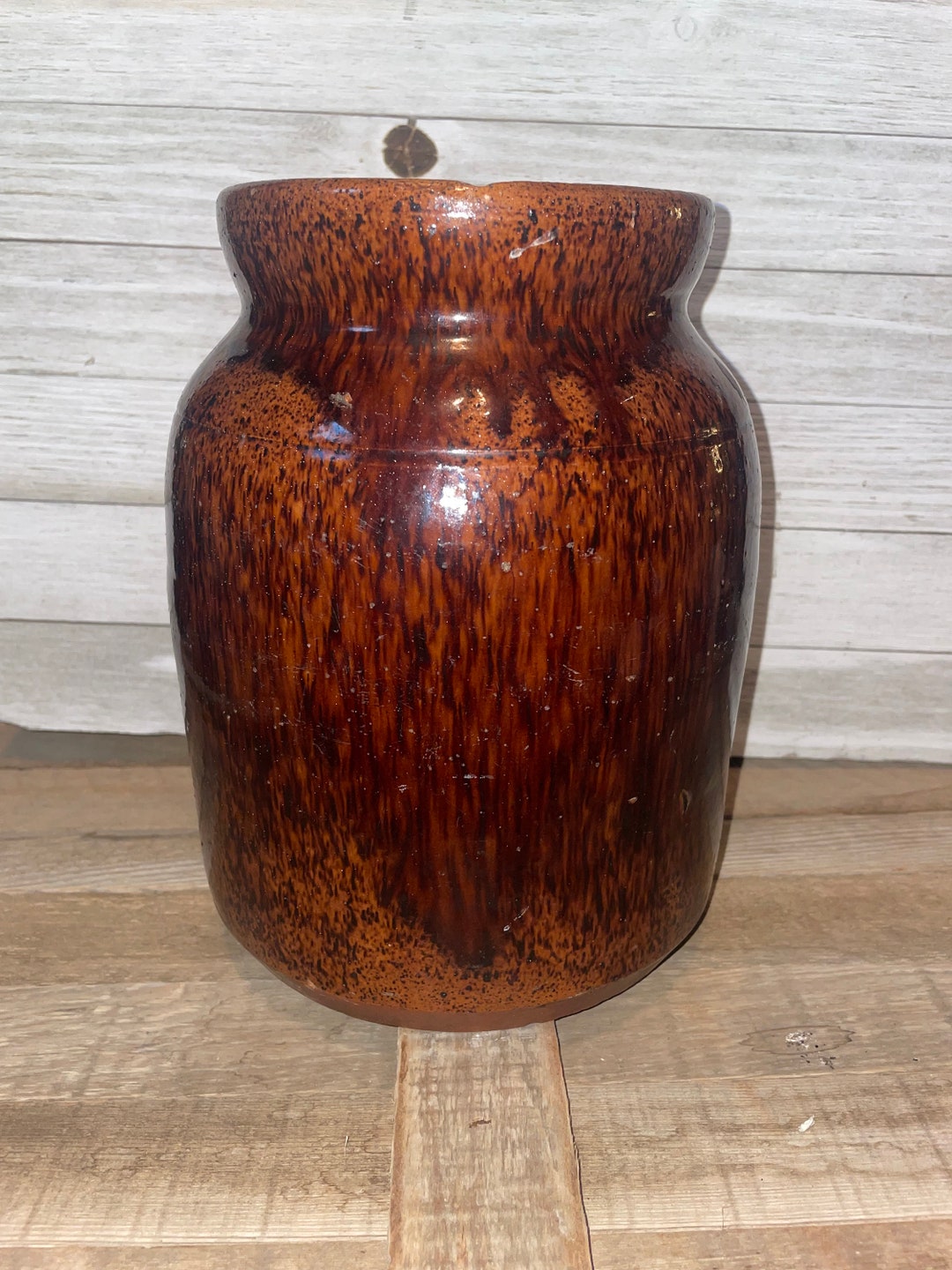 Vintage Brown Crock - Etsy