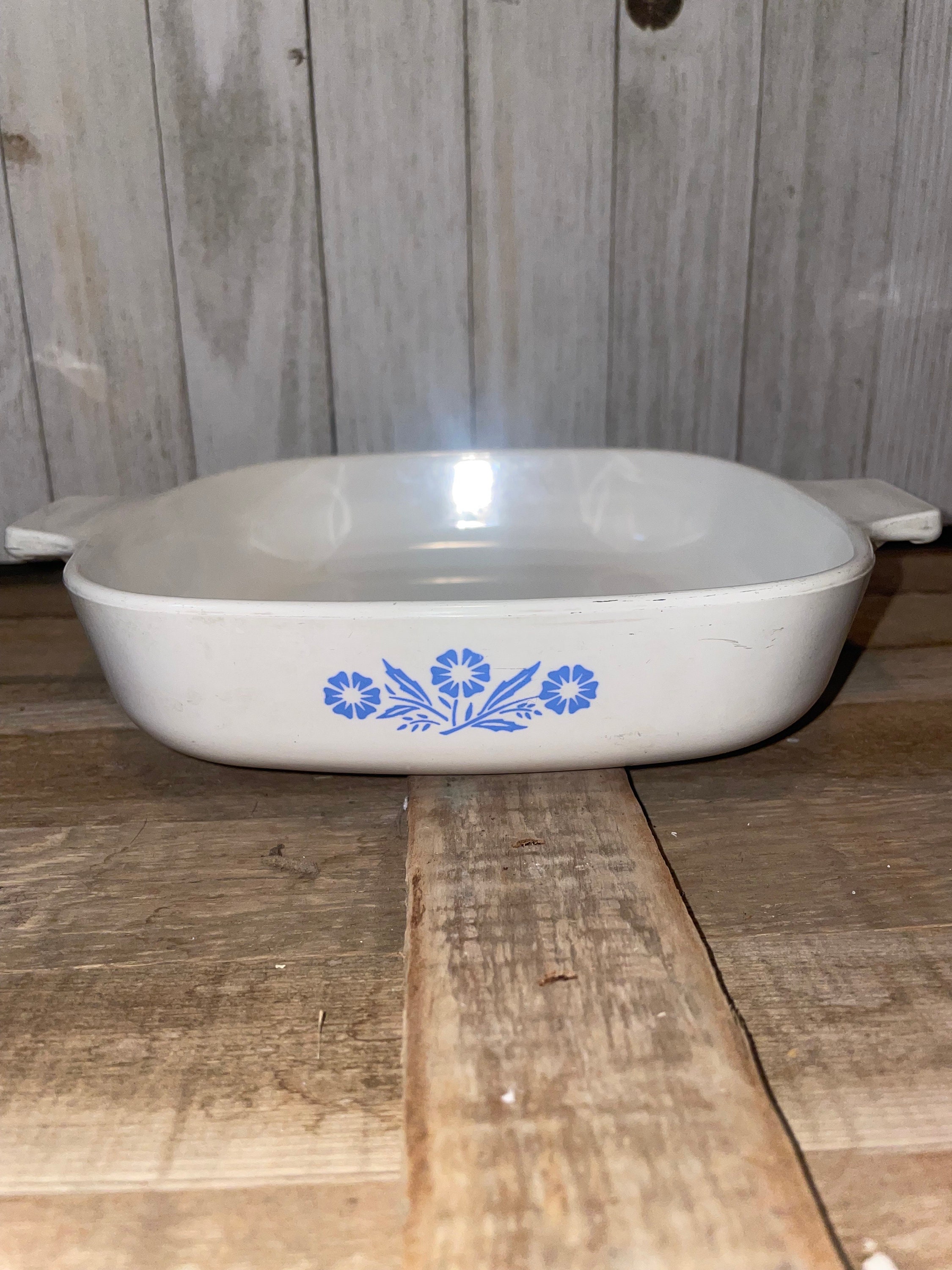 RARE Blue Corn Flower Vintage Corning Ware Baking Dish With Lid - Etsy