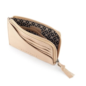 Luxury Leather Card Holder Wallet for Women Mini Zipped Ladies Purse ...