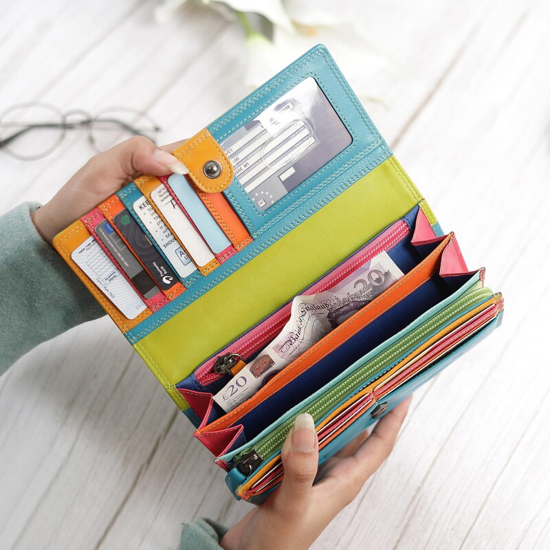 Large Wallets Colorful - Etsy UK