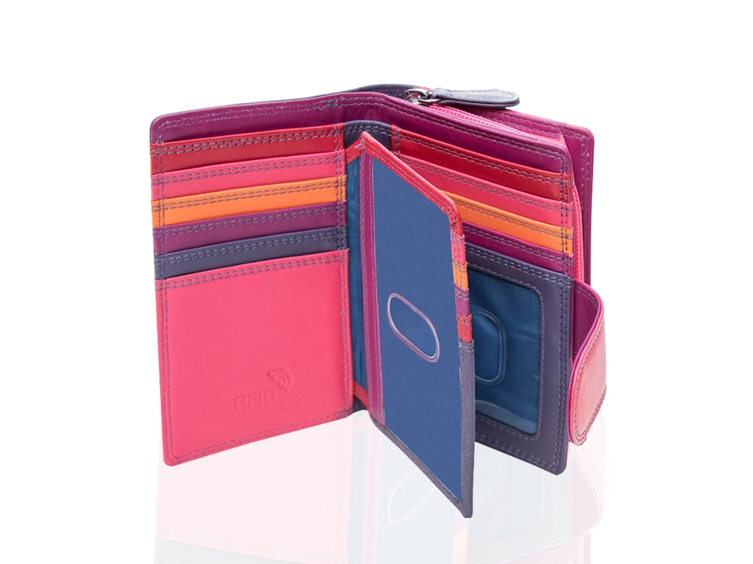 Multi Color Wallets for Women, Leather Purse, Rainbow Wallet, Best ...