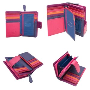 Purse for Women, Multi Colour Wallet, Bifold Wallet, Colourful Rainbow ...