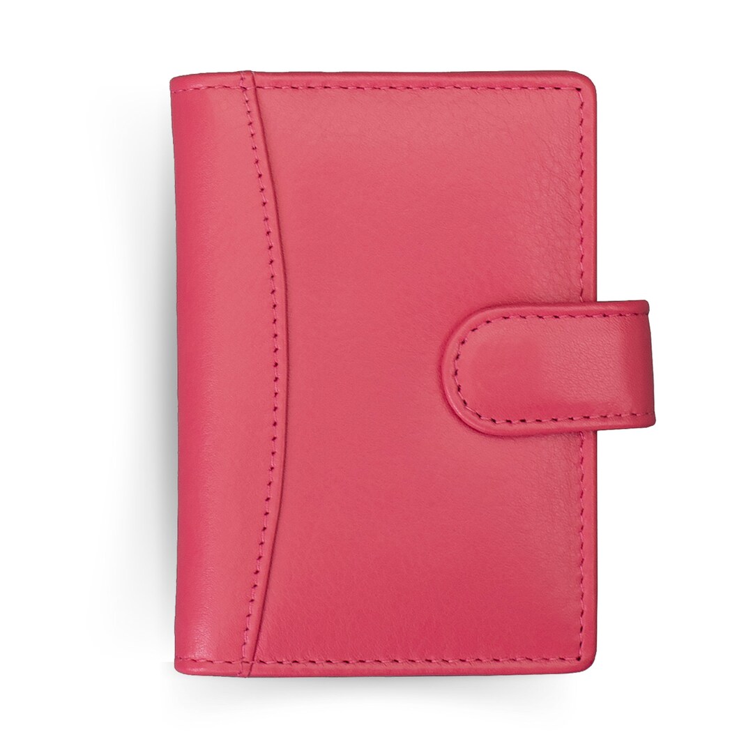Pink Ladies Purse RFID, Leather Card Holder, Gifts for Her Christmas ...