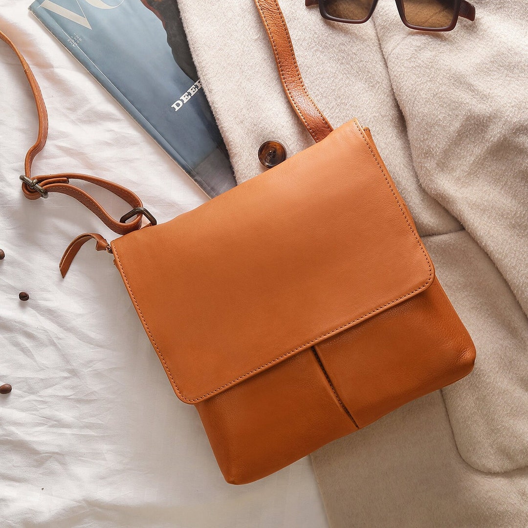 Medium Handbag Office Purse Leather Handbag for Women Unique Handmade ...