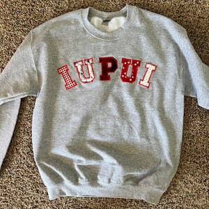 Custom Patchwork College Crewneck - Etsy