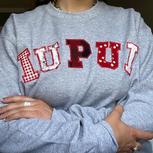 Custom Patchwork College Crewneck - Etsy