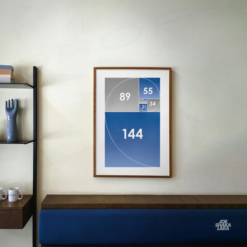 Dodgers Color Math Fibonacci Printable Poster for Classroom Middle ...