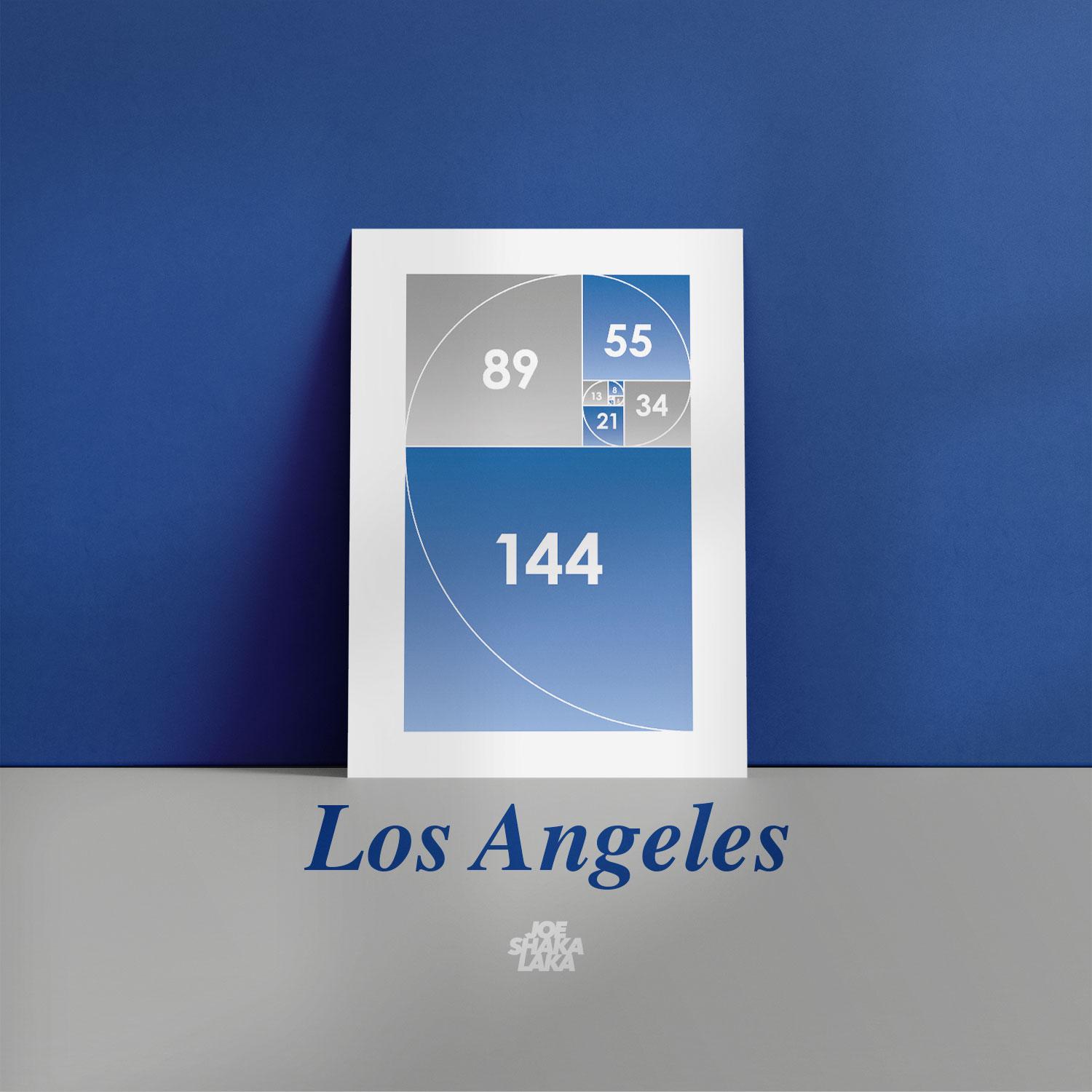 Dodgers Color Math Fibonacci Printable Poster for Classroom Middle ...