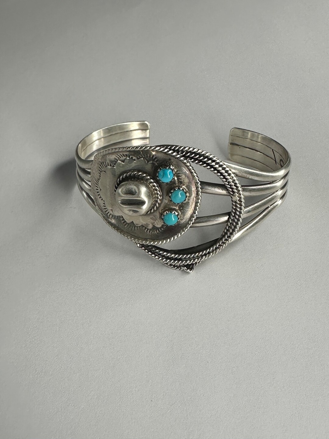 Cowboy Hat Turquoise Cuff Bracelet - Etsy