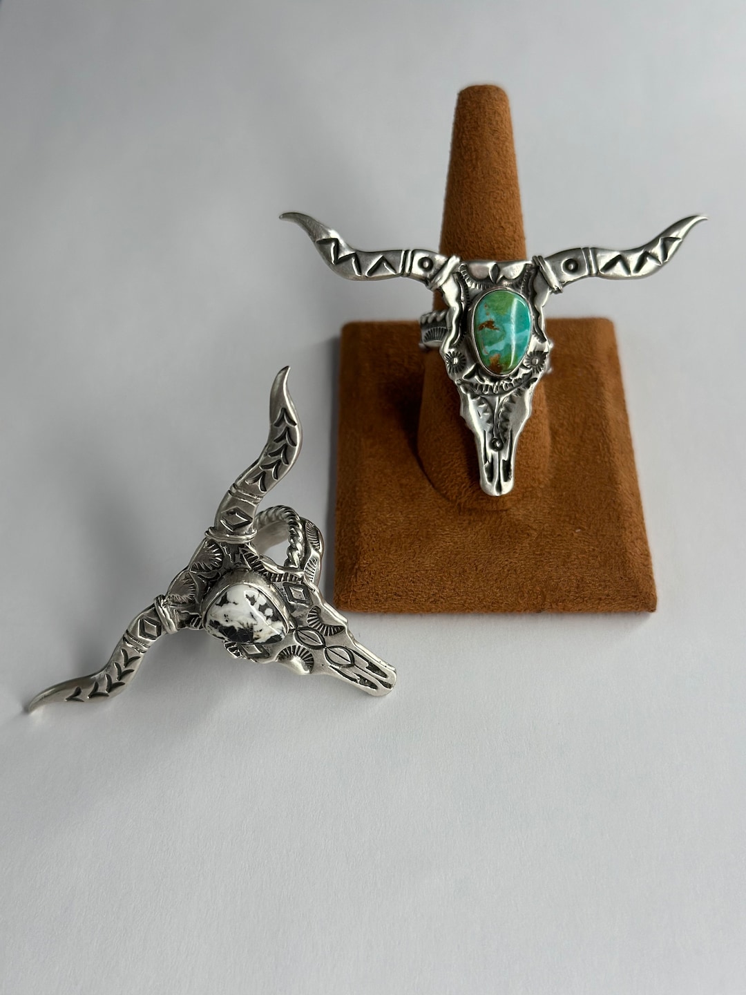 Bull Skull Ring - Etsy