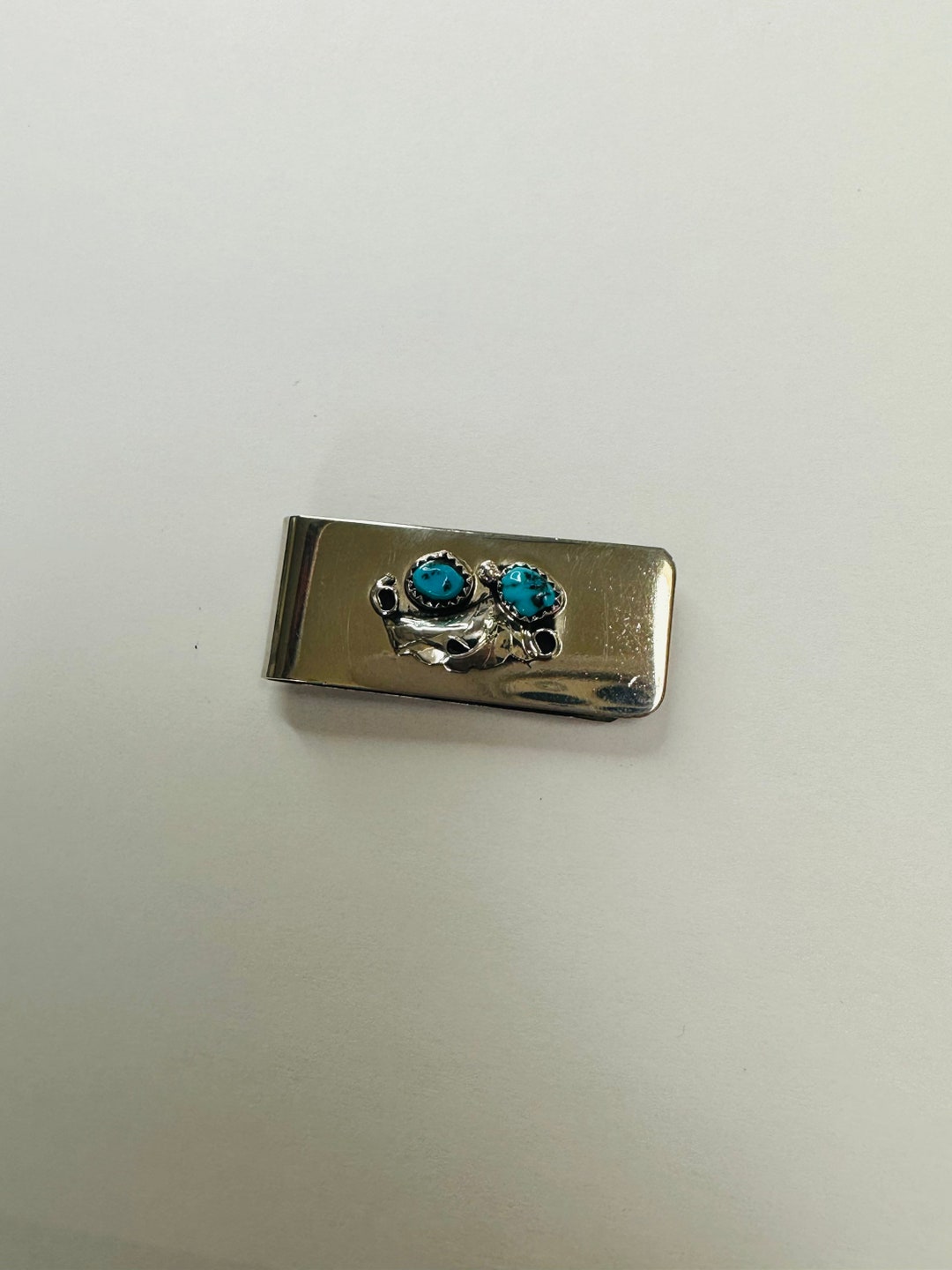 Turquoise Feather Money Clip - Etsy