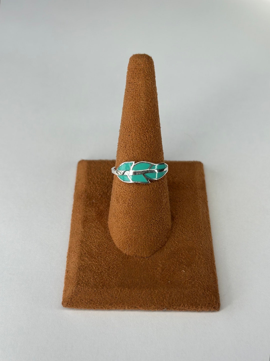 Turquoise Feather Ring - Etsy