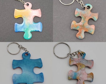 Puzzle Piece Keychain - Etsy