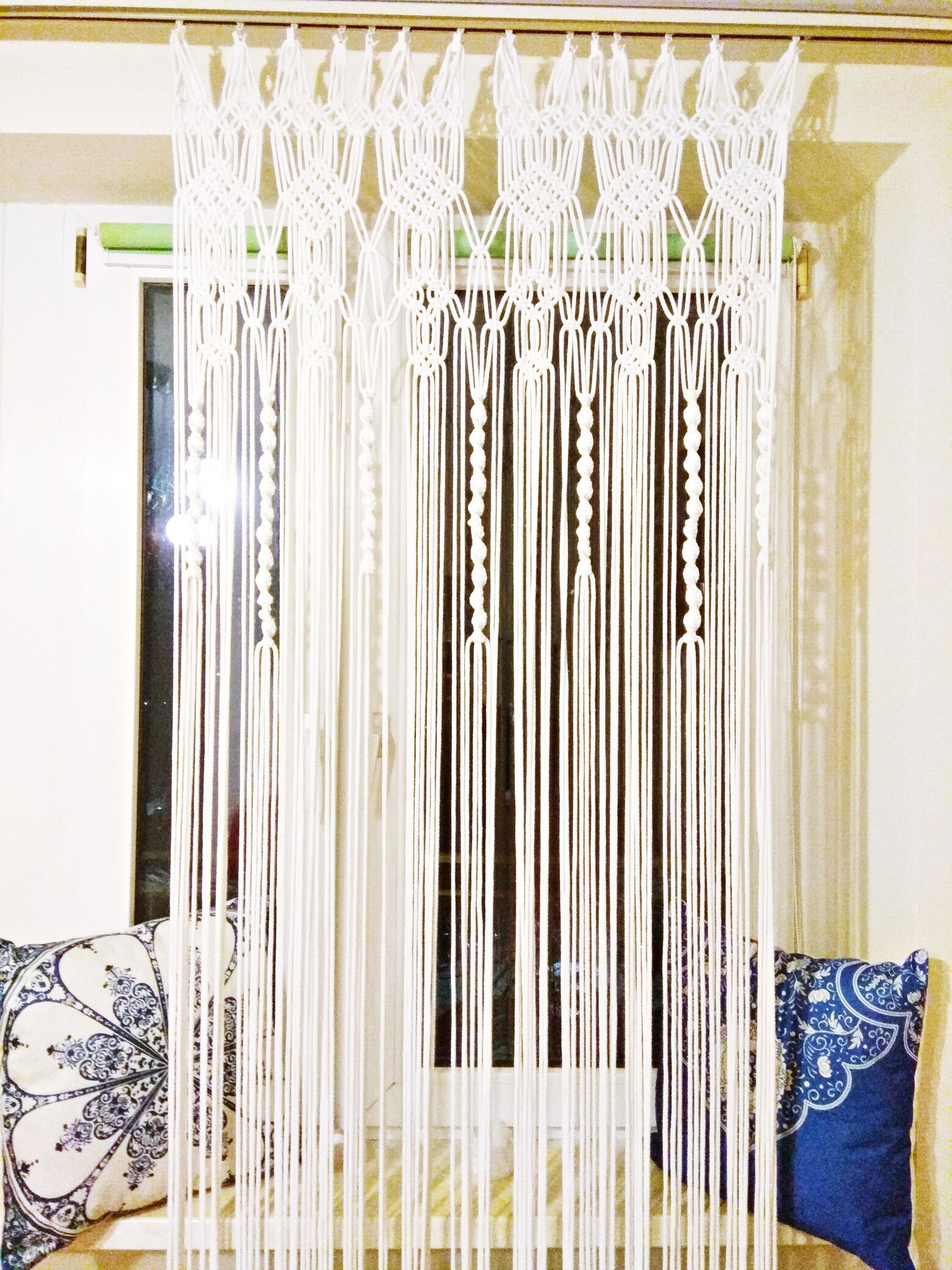 Beautiful Macrame Rope Window Curtain Room Separator Door - Etsy