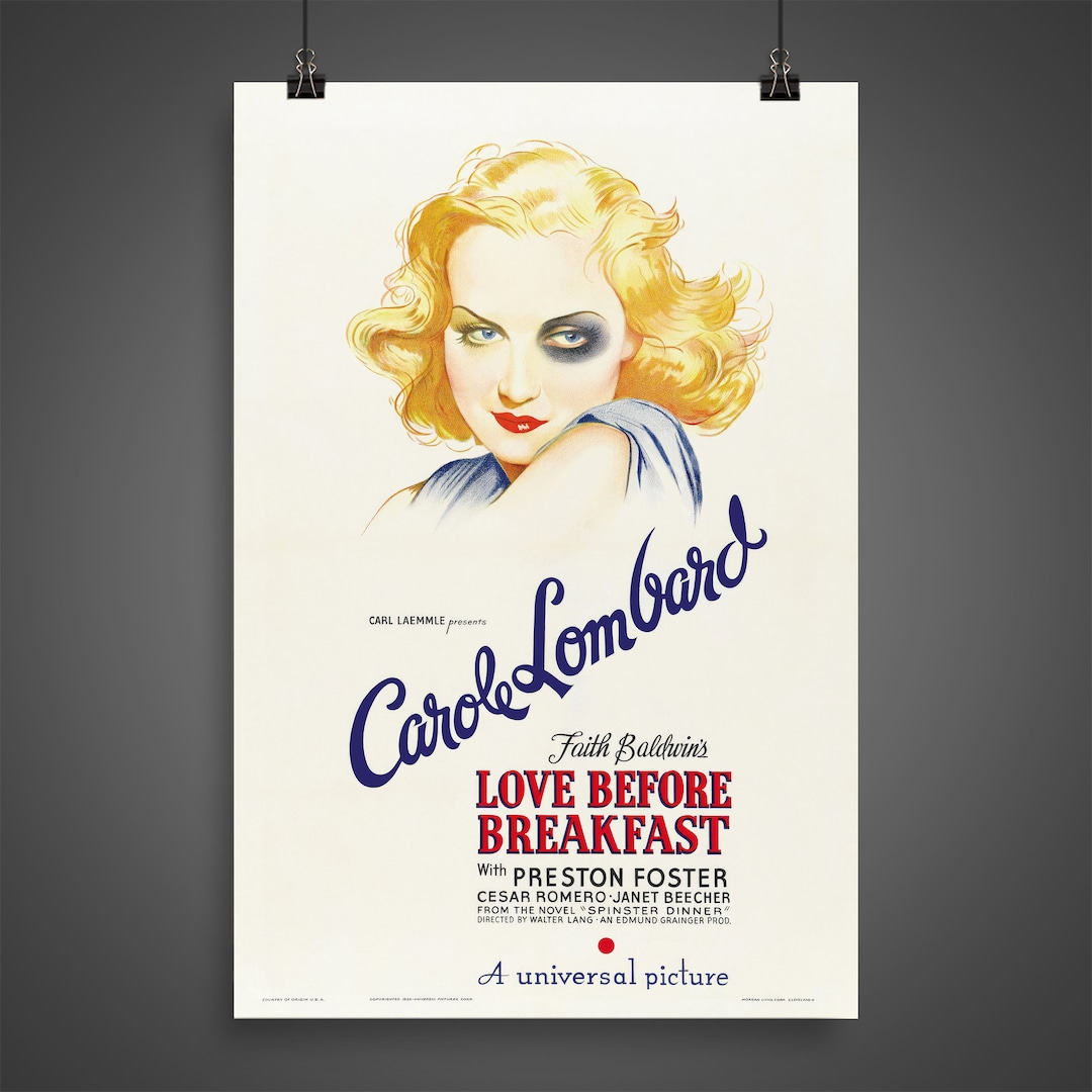 Love Before Breakfast (1936) - Vintage Movie Poster - Etsy