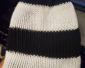 Black and White Stripe Hat - Etsy