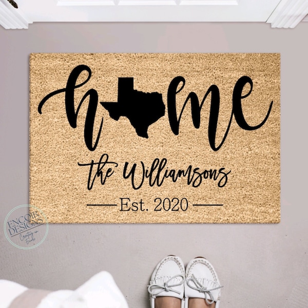 Texas Doormat - Etsy