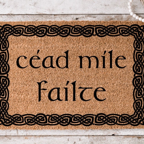Cead Mile Failte Wood Sign/ A Hundred Thousand Welcomes/ Irish - Etsy