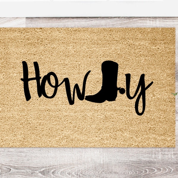 Western Door Mat - Etsy