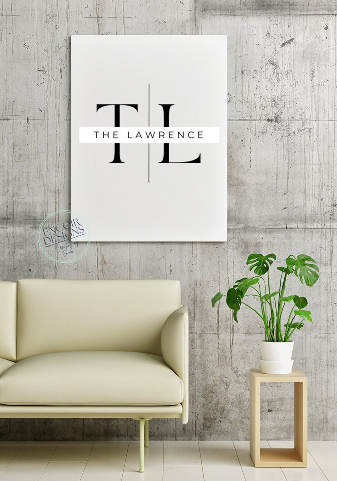 Business Sign Office Wall Art Canvas Living Room Wall Décor Custom ...