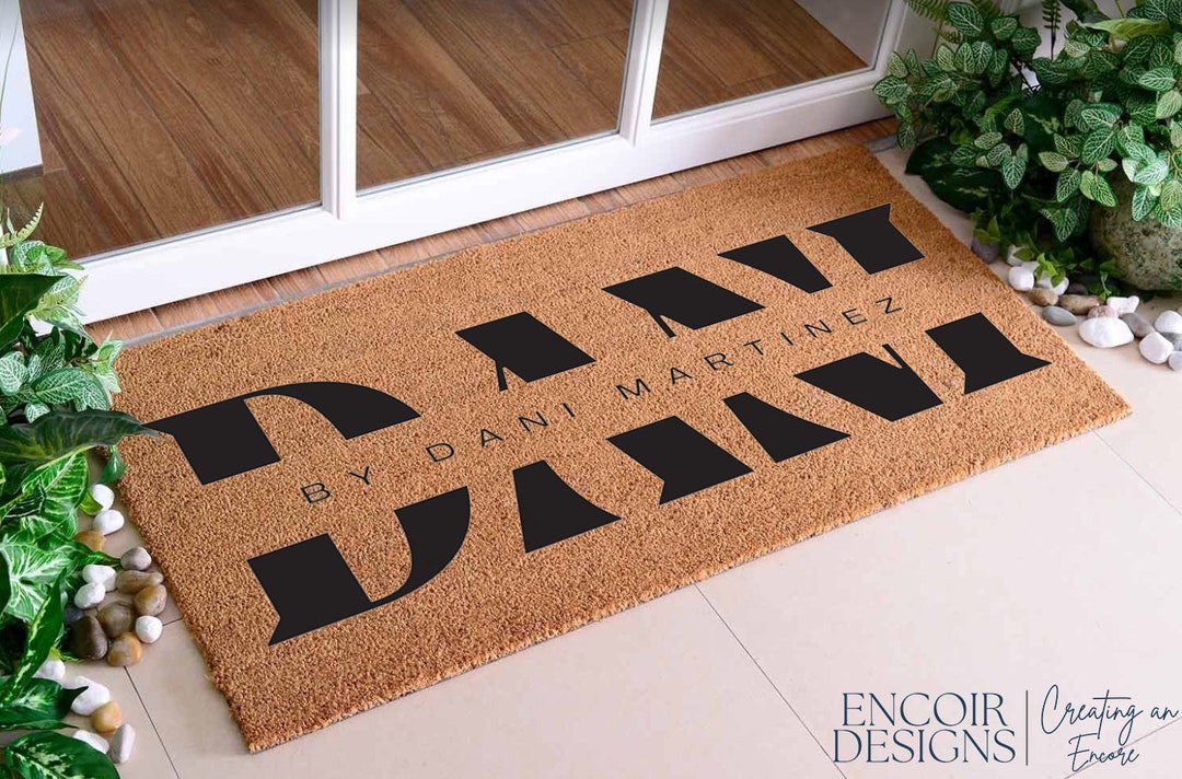 Custom Business Logo Door Mat - Your Text Here - Personalized Doormat ...