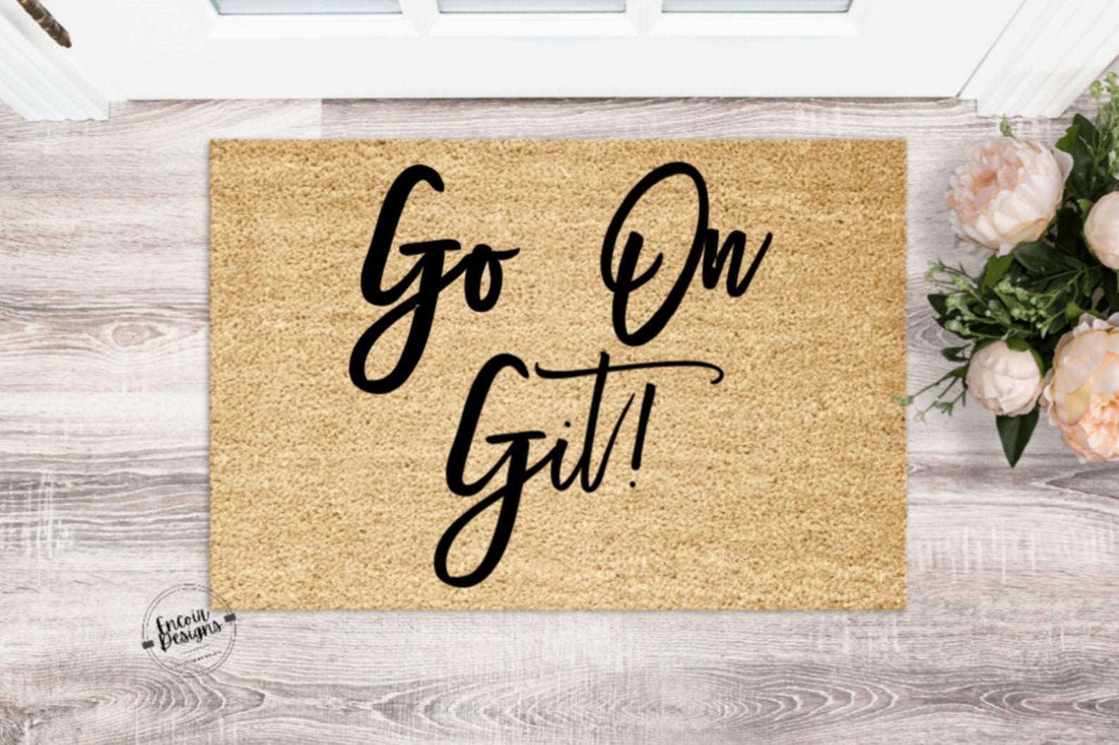 Go on Git Mat Personalized Door Mat Funny New Home Welcome - Etsy