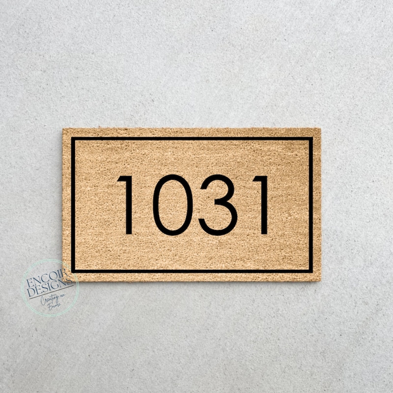 Custom Door Mats Number - Etsy