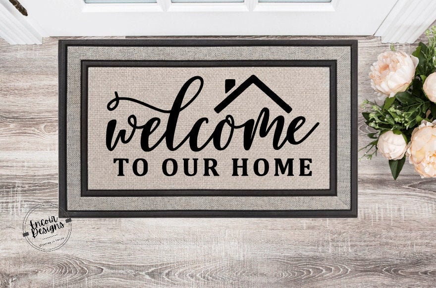 Welcome To Our HOME Perfect Outdoor Rug to Dress Up Your | Etsy