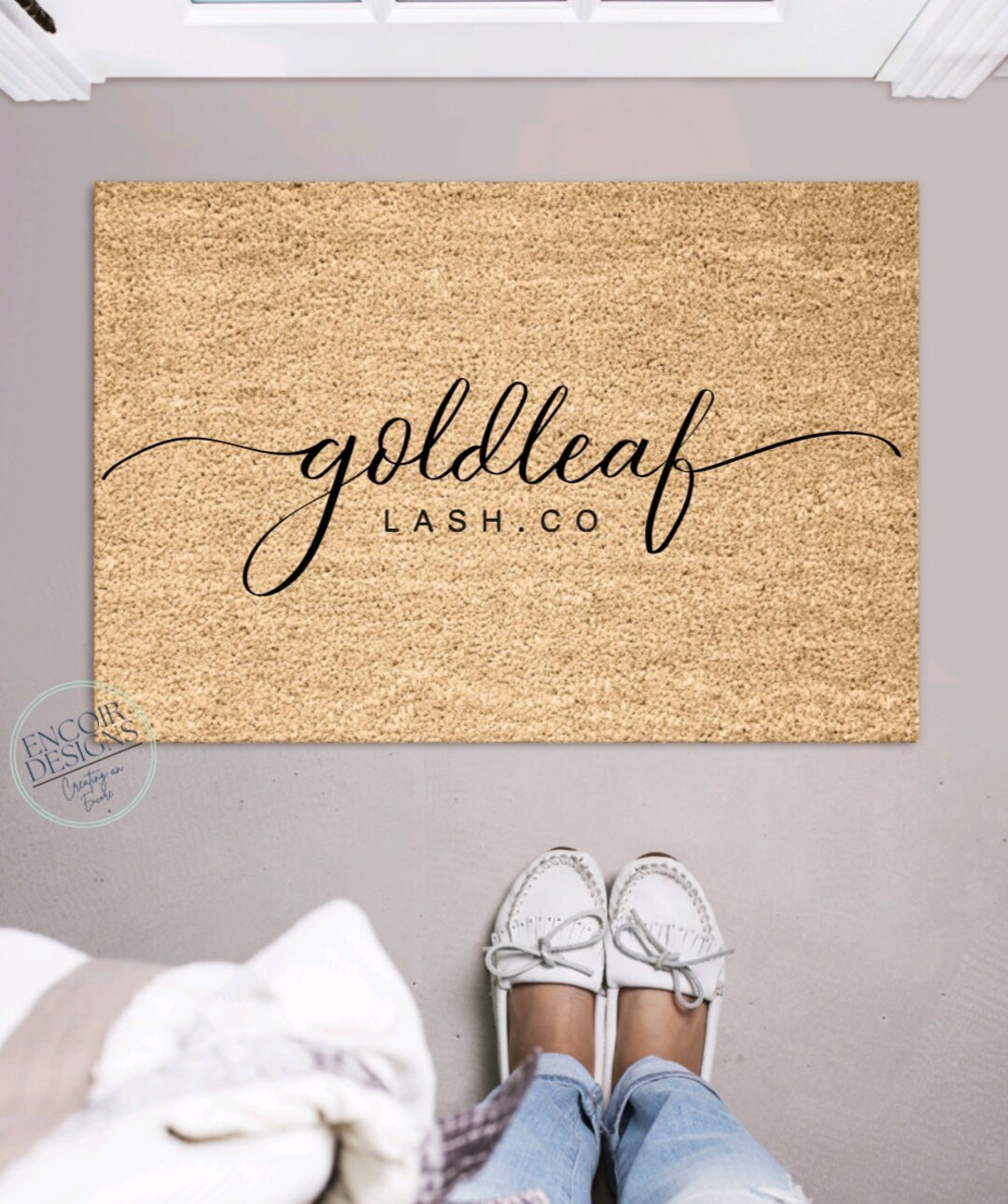 Custom Business Logo Door Mat - Your Text Here - Personalized Doormat ...