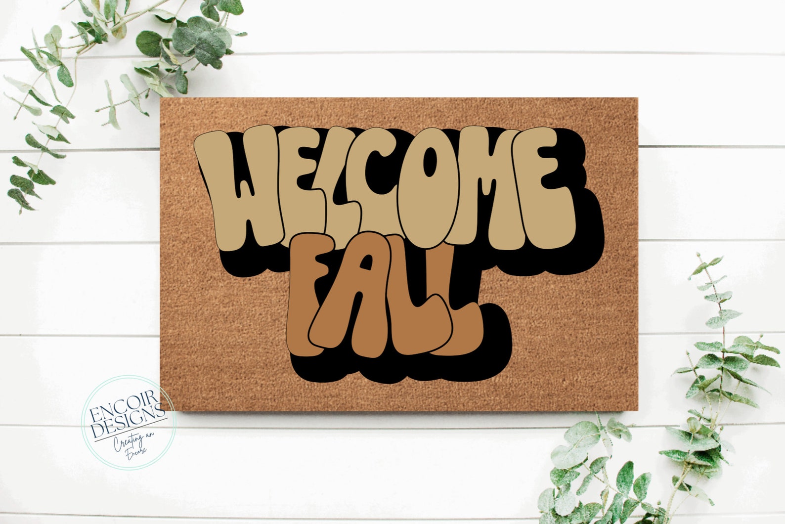 Welcome FALL V3| Fall Doormat | Welcome Mat | Cute Pumpkin Fall Door ...