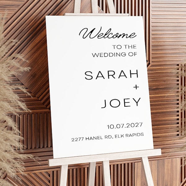 Modern Wedding Signs - Etsy