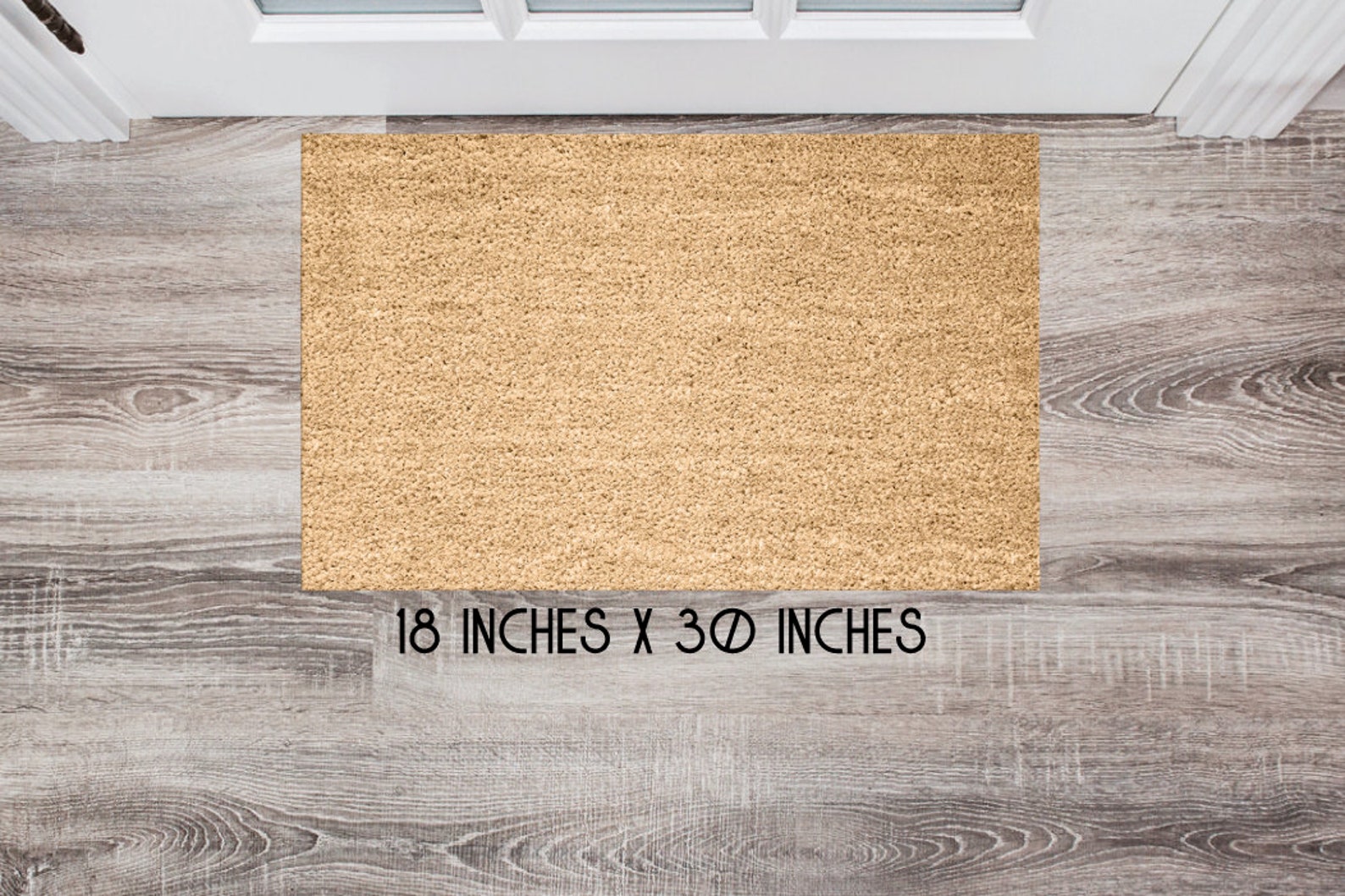 Modern Spring Flowers and Leaves Welcome Mat Durable | Etsy