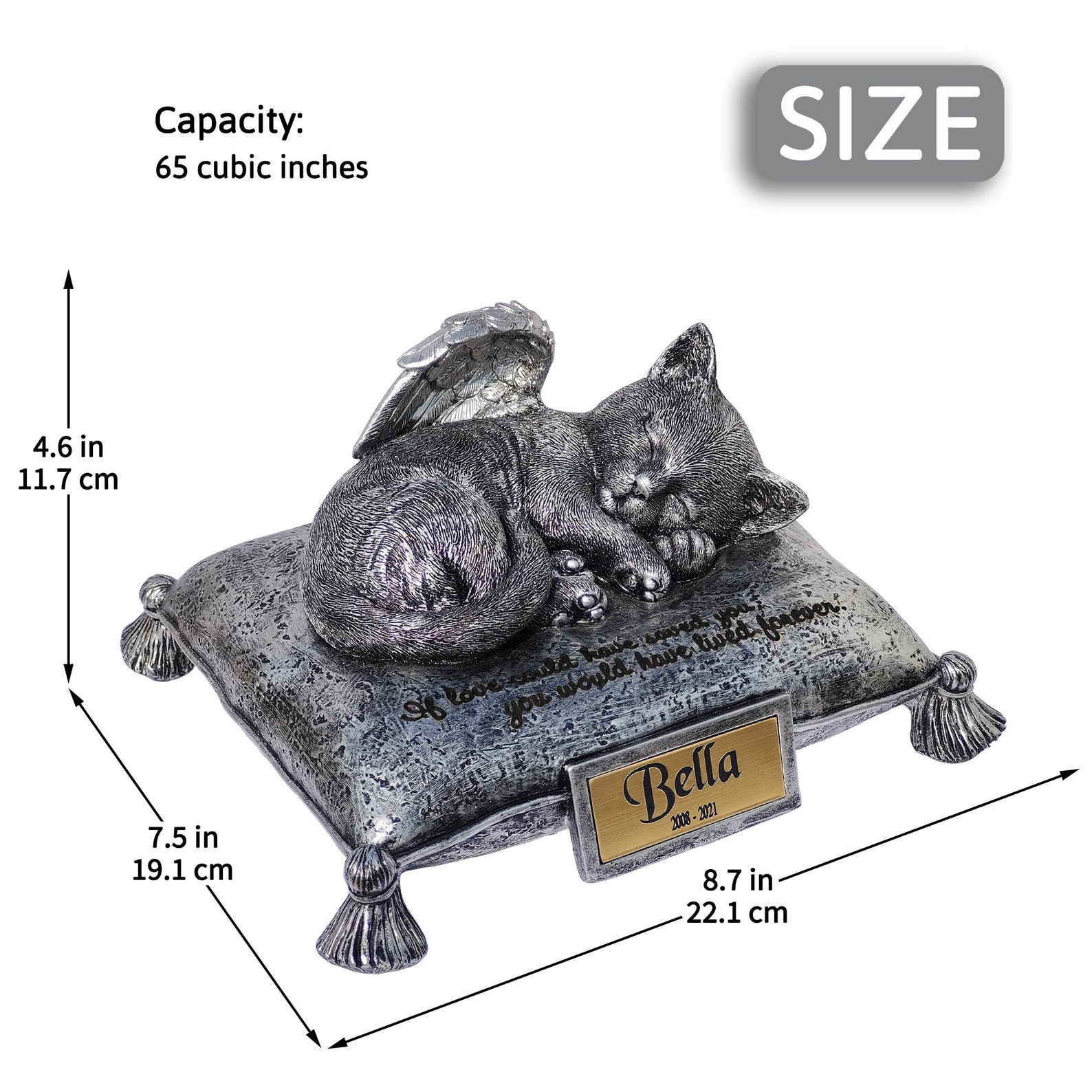 Custom Pet Urn/cat Urn for Ashes/personalized Name and Date - Etsy