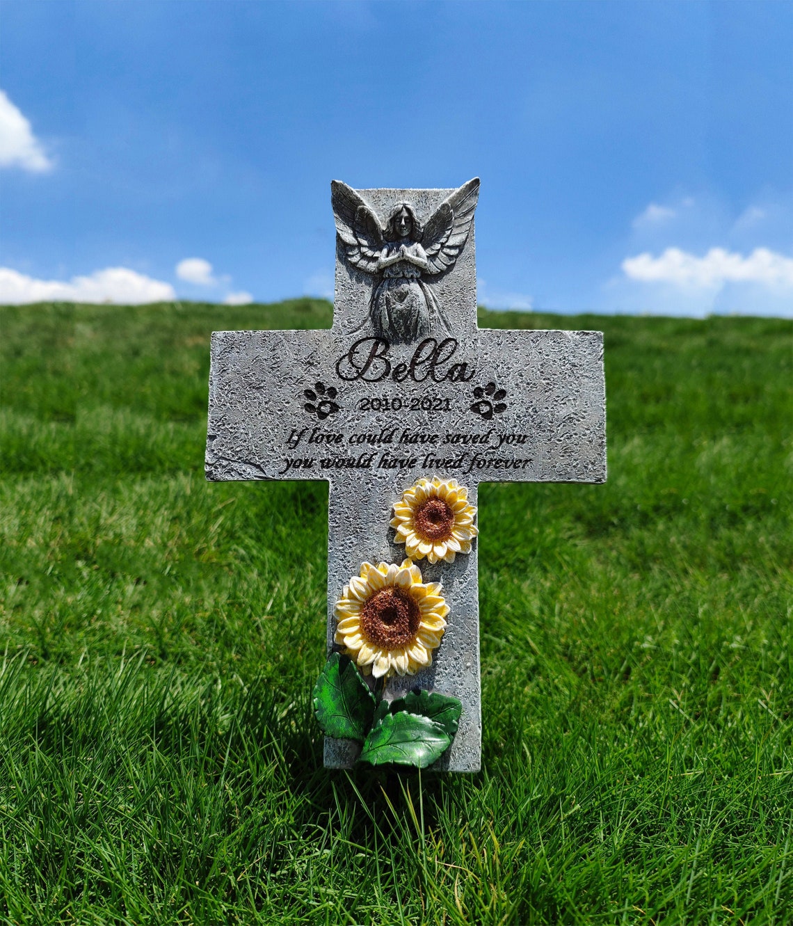 Personalized Pet Cross/grave Cross/memorial Cross/dog Memorial - Etsy