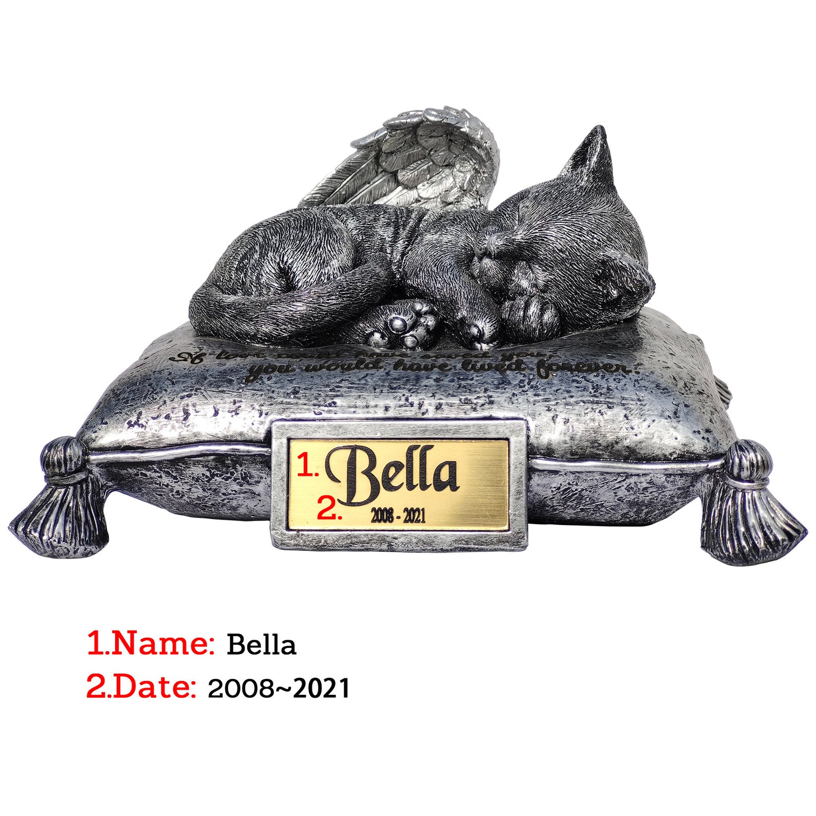 Custom Pet Urn/cat Urn for Ashes/personalized Name and Date - Etsy