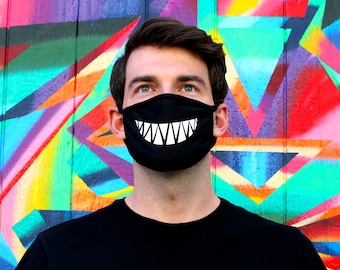 Toothy Cat Mask - Etsy