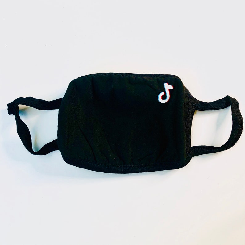 Skull Face Mask Teenager Crossbones Machine Washable Black | Etsy